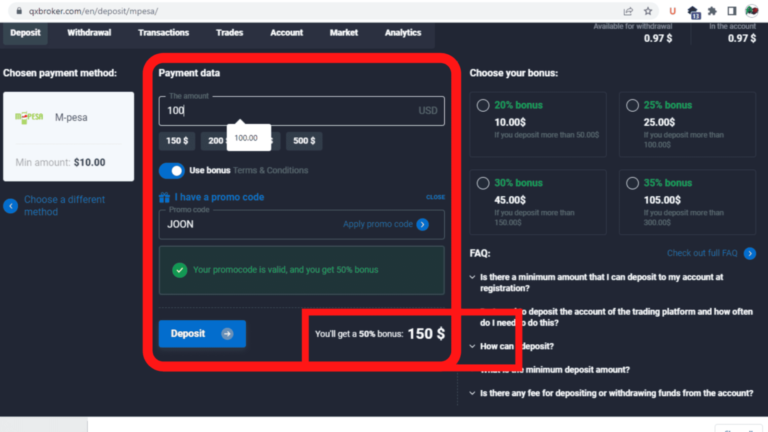 Quotex Promo Code: 30%, 50%, & 100% Bonus, September 2025